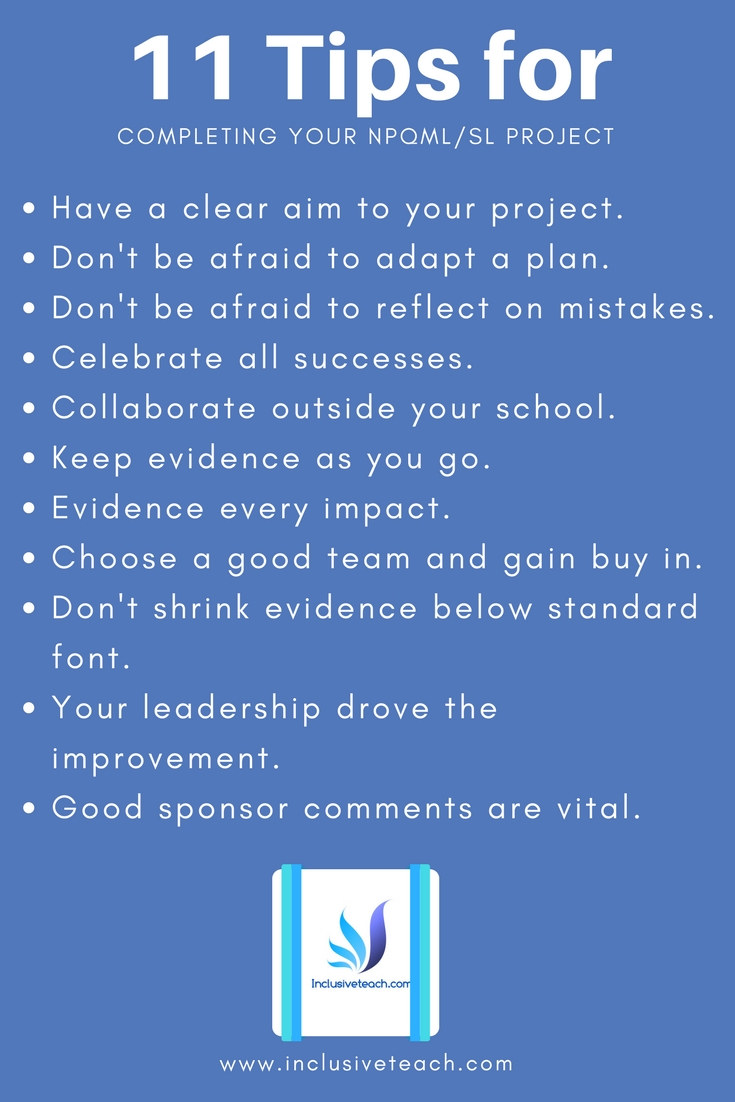 NPQSL: Final Project – Special Education and Inclusive Learning