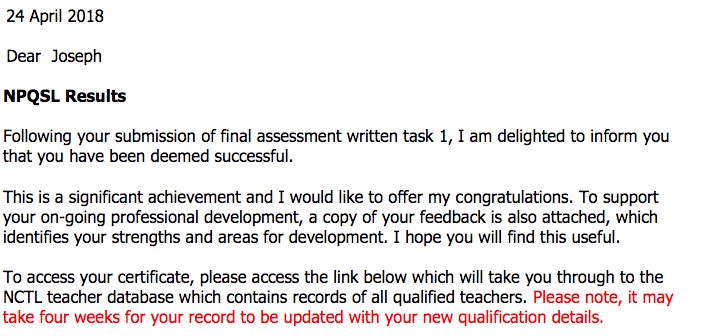 NPQSL: Final Project – Special Education and Inclusive Learning